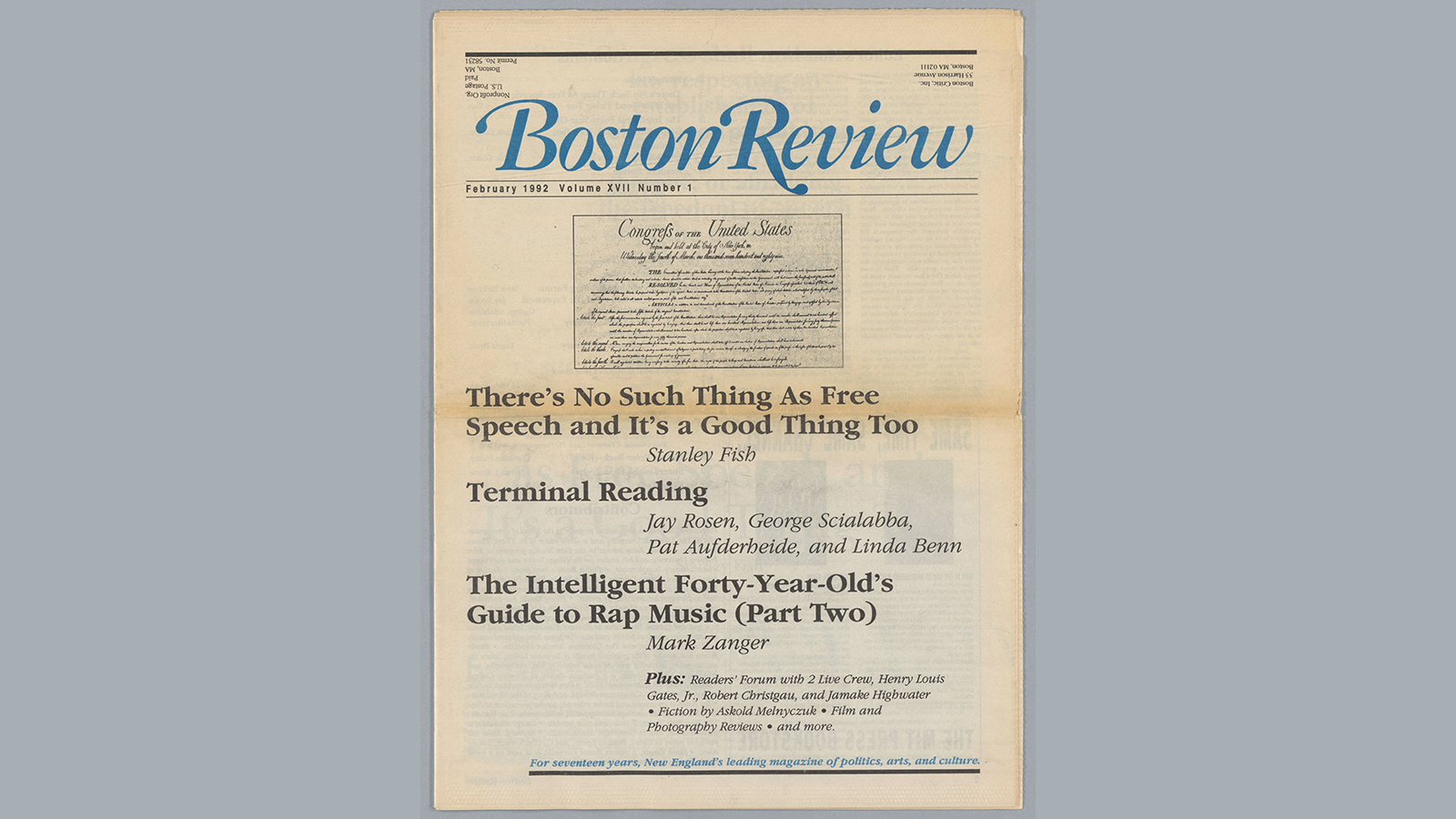 February 1992 - Boston Review