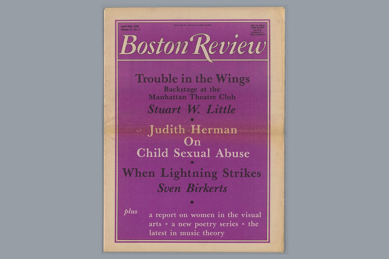 March/April 1985 - Boston Review
