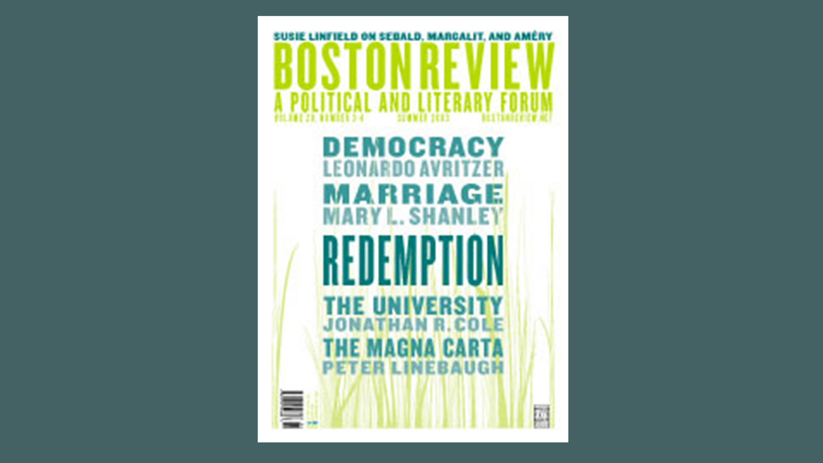 Summer 2003 - Boston Review